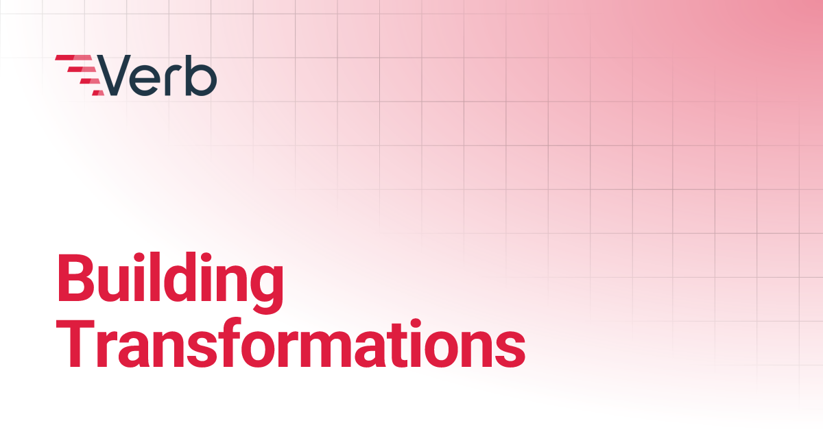 Building Transformations | Verb Data