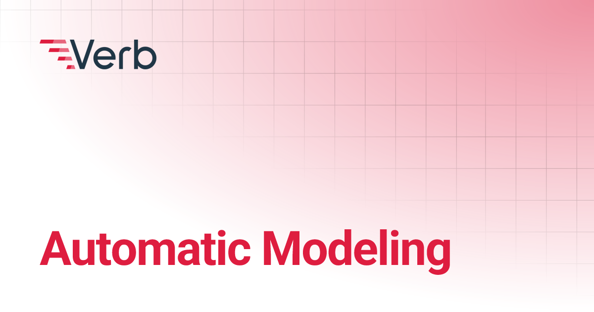 Automatic Modeling | Verb Data