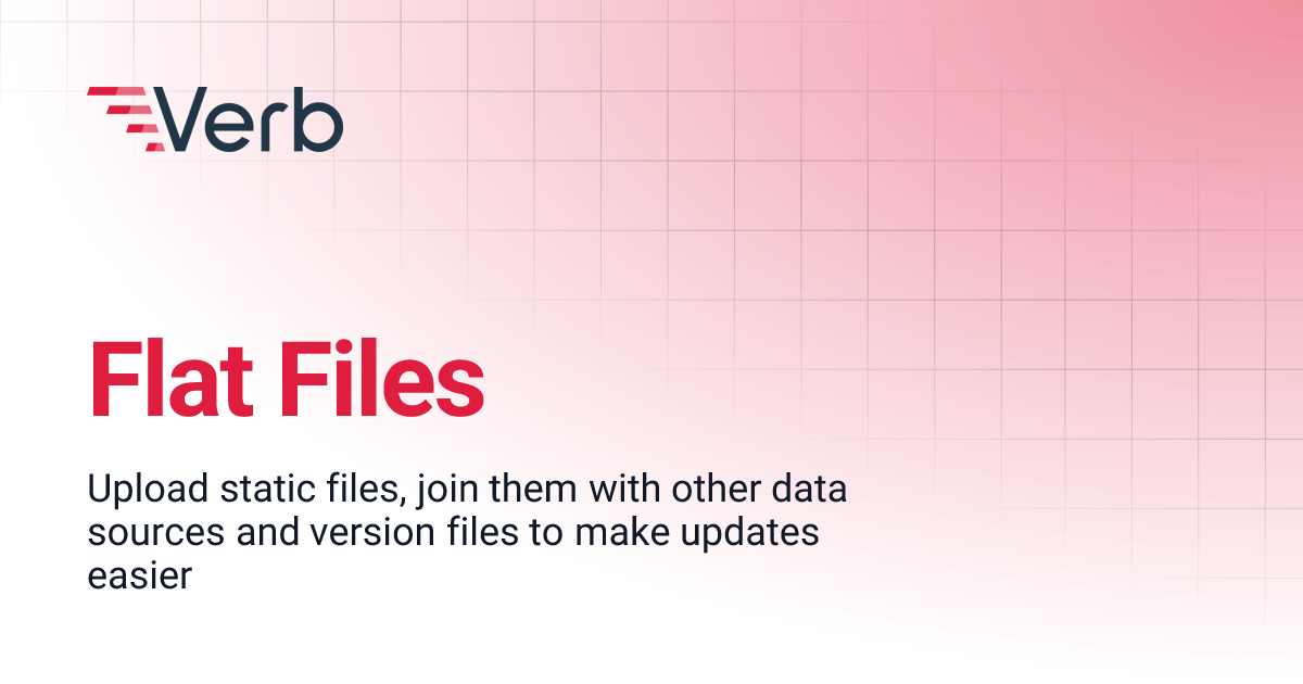 Flat Files | Verb Data